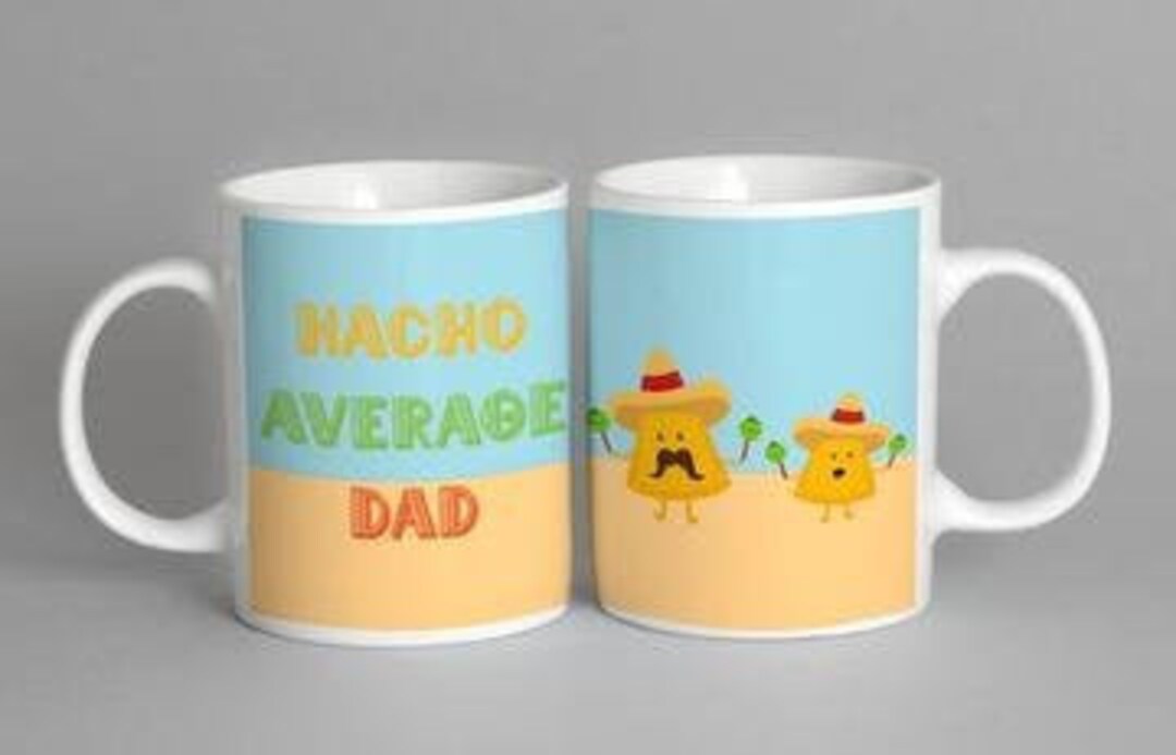 Gift for Dad Nacho Average Dad Father's Day Mug Surprise Gift for Him ...
