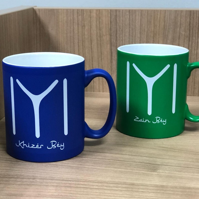 Ertugrul Theme Personalised Smooth Matt Colourful Satin Mugs - Etsy UK