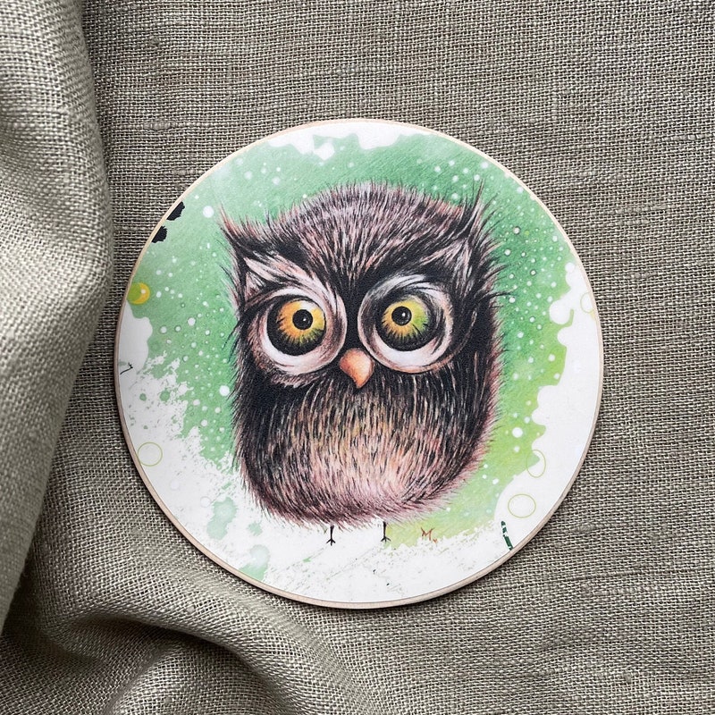 Owl Coasters - Etsy