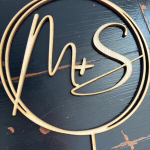 Rustic Decor Cake Topper Made From Wood Special Occasion - Etsy