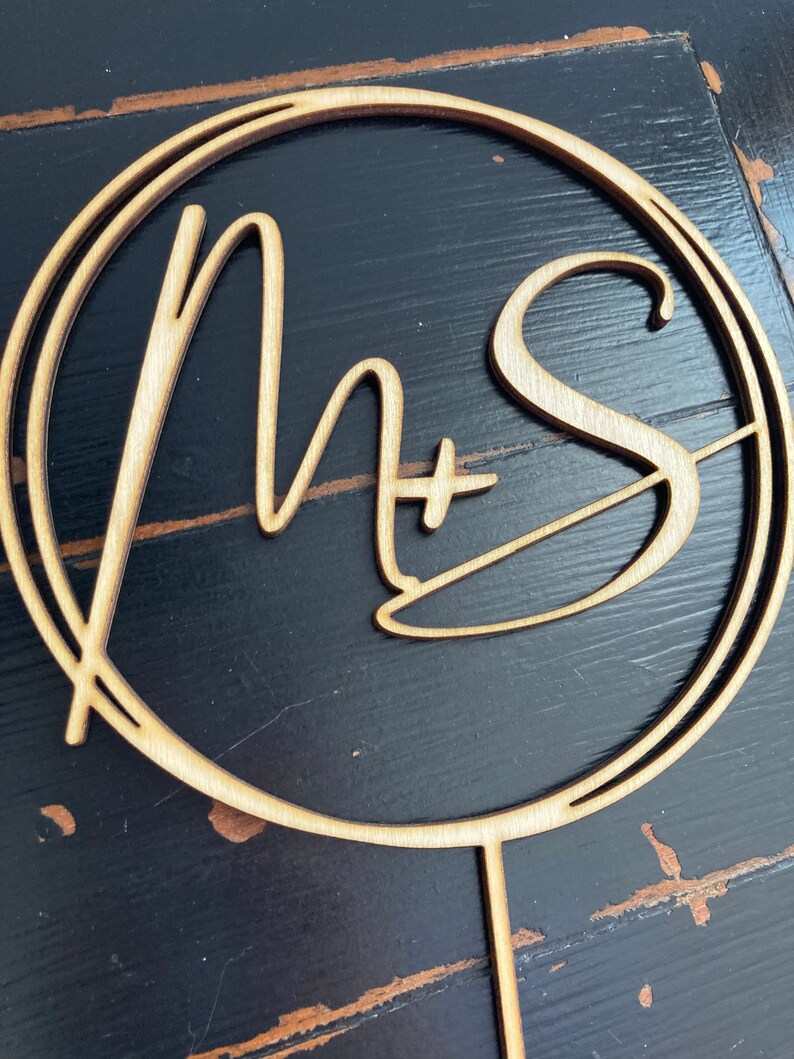 Rustic Decor Cake Topper Made From Wood Special Occasion - Etsy