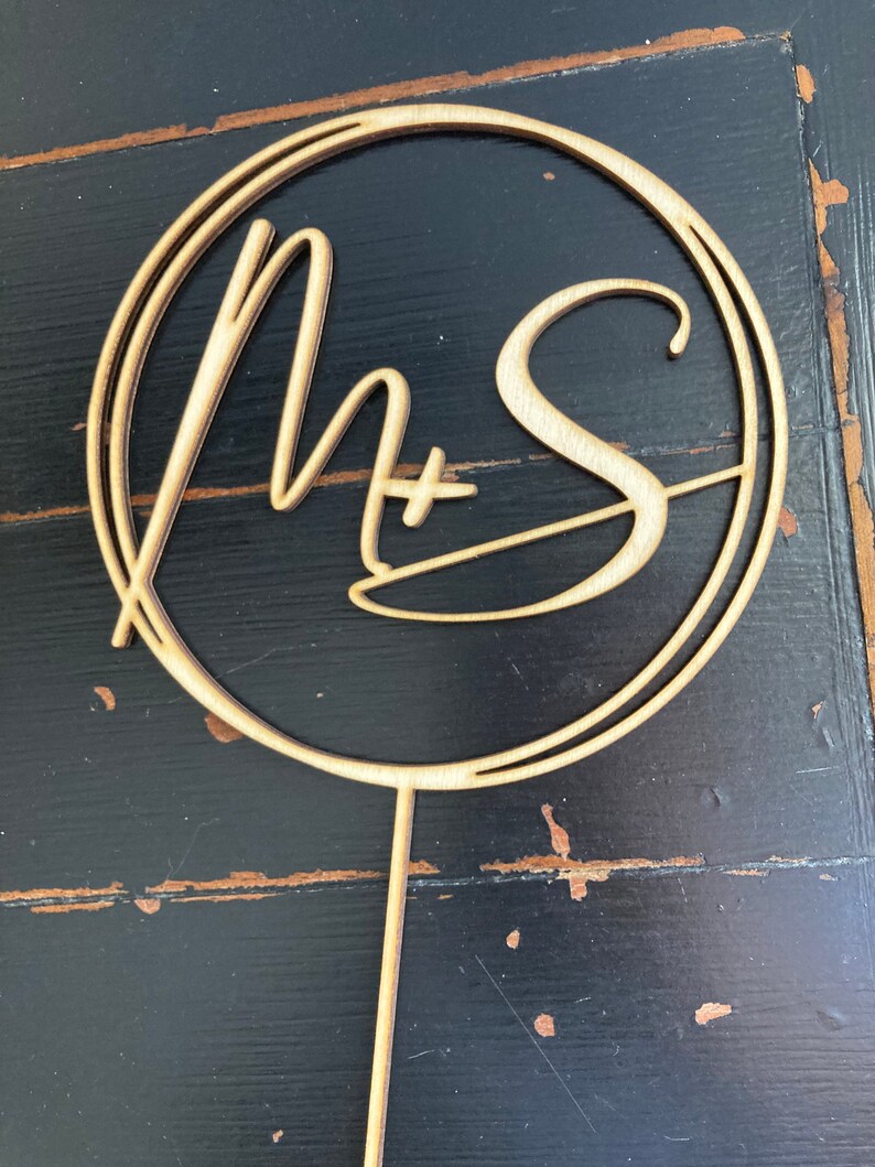 Rustic Decor Cake Topper Made From Wood Special Occasion - Etsy