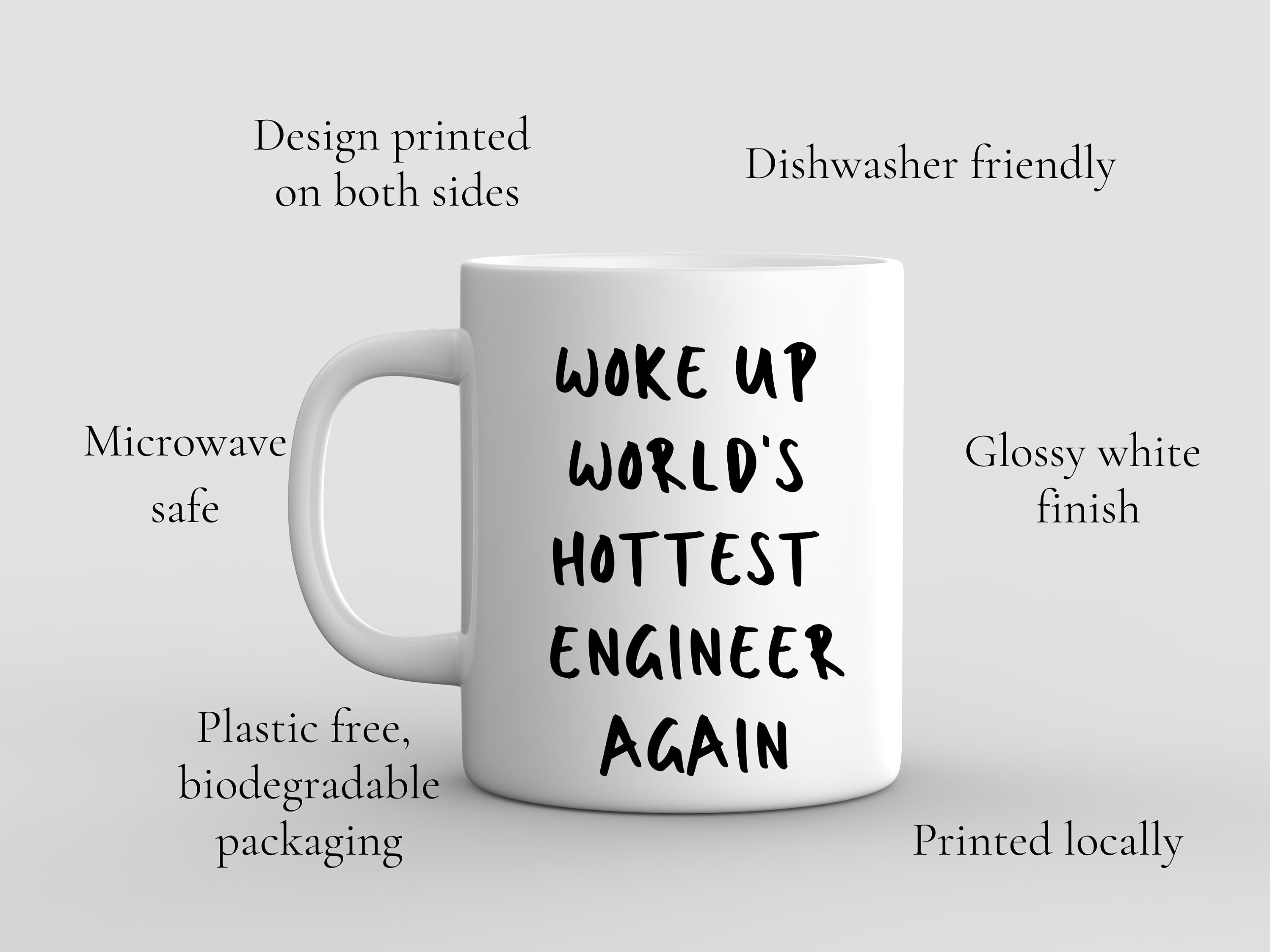 Engineer Coffee Mug Gift. Funny Humorous Saying Novelty Tea Cup Gift ...