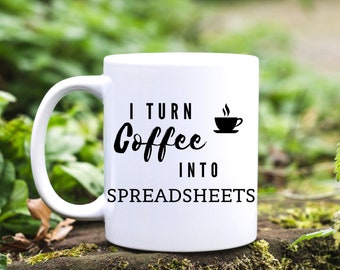 Spreadsheet Mug, Spreadsheet Gift, I Am Silently Judging Your ...