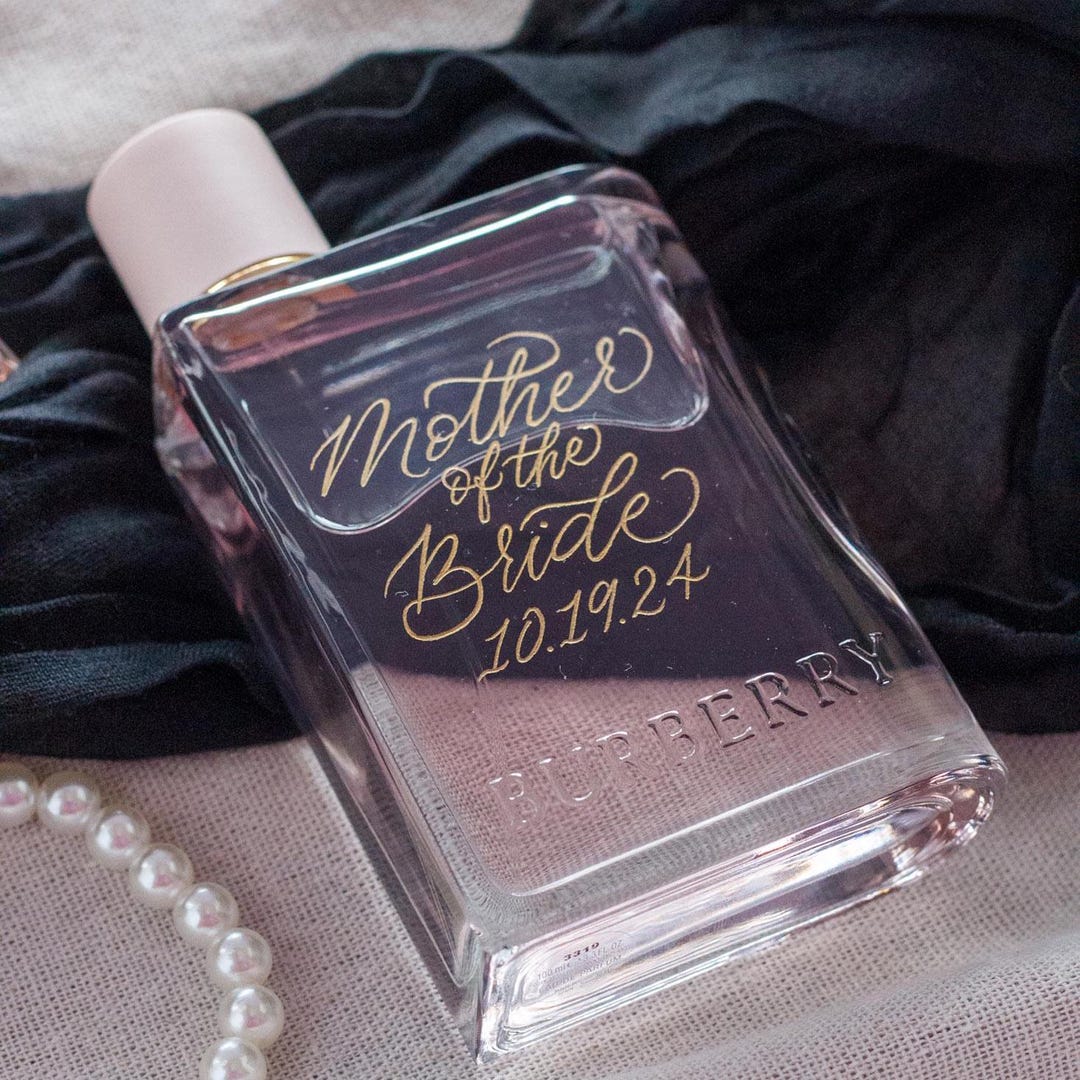 Custom Engraved Perfume Bottle Gift for Mom Dad Wedding Bridal Gift ...