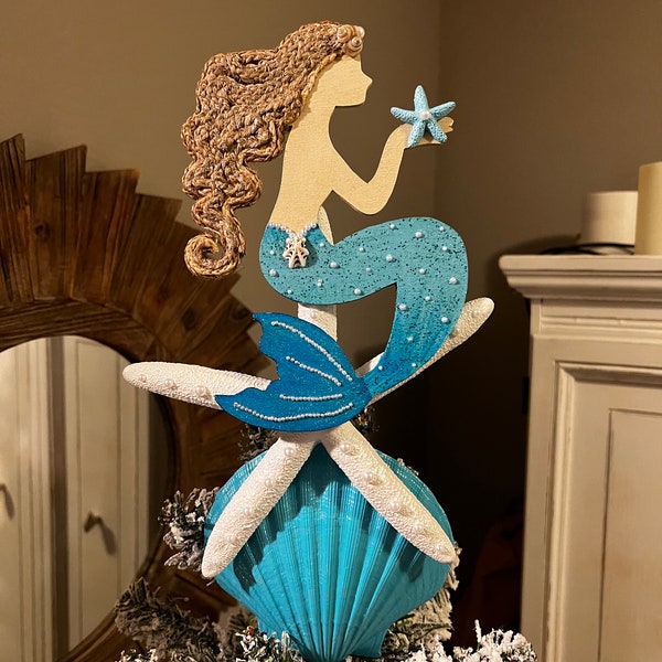 Mermaid Tree Topper - Etsy