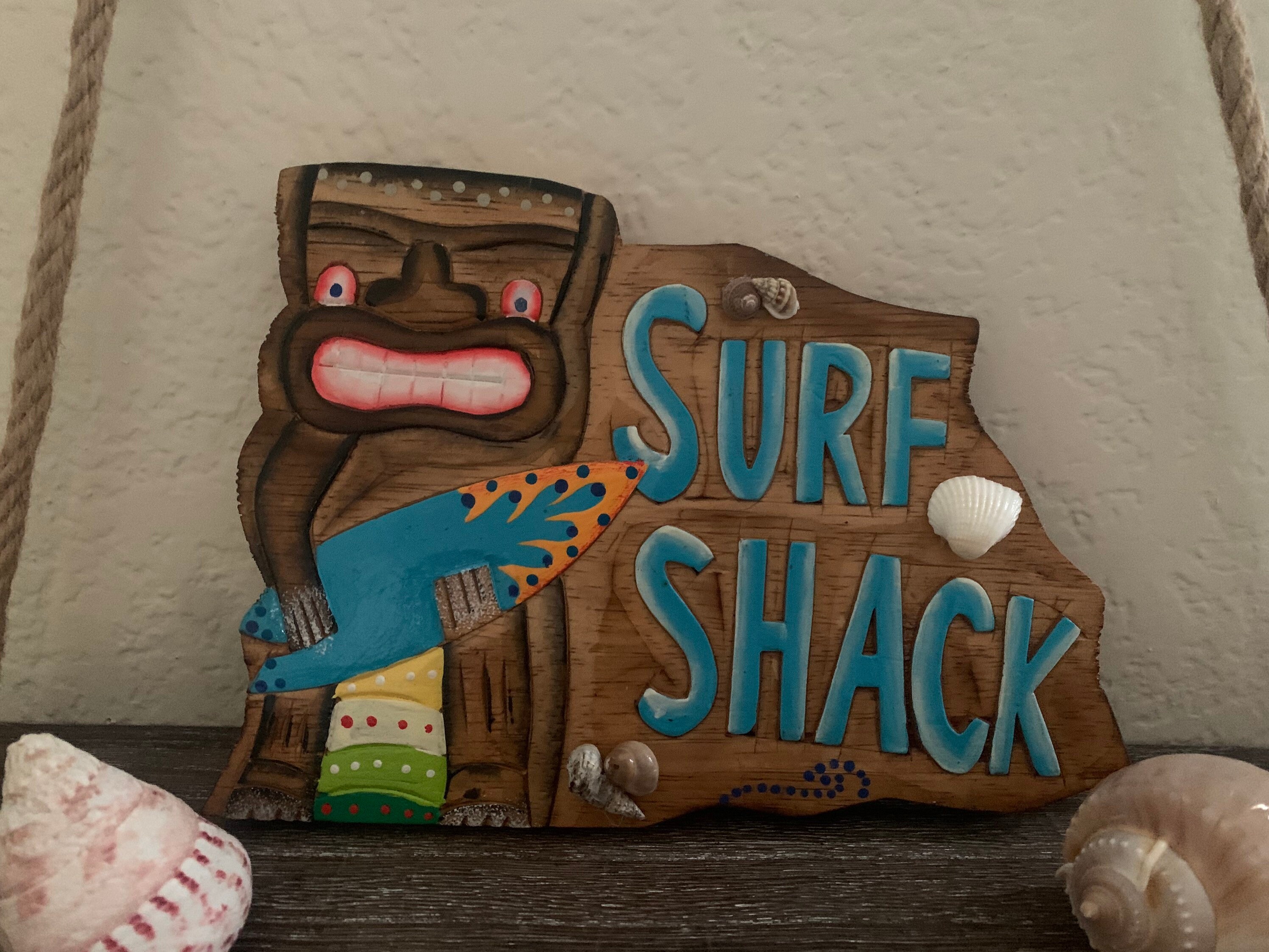 Wood Carved Surf Shack Sign Coastal Decor Surf Decor Beach - Etsy
