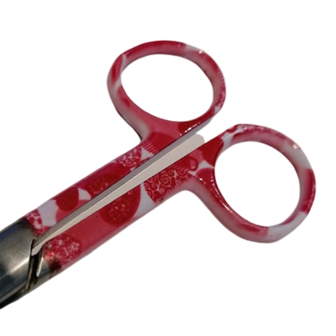 Scissors (nurses/dressing) With a Beautiful Pink/white Heart Lacquered ...