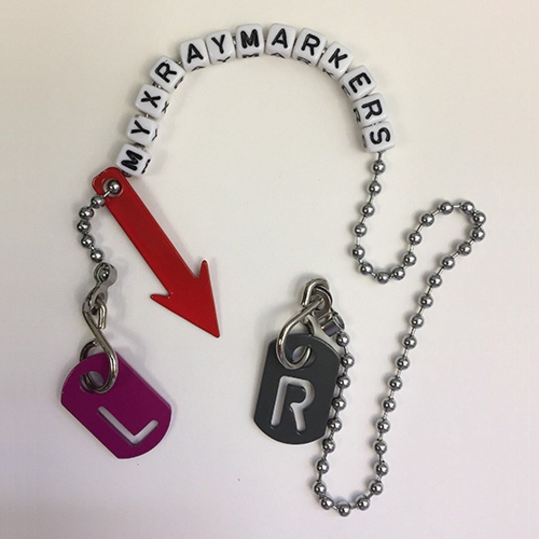 X-ray Anatomical Tablet Markers, Choice of 6 Colours With 12" Chain ...