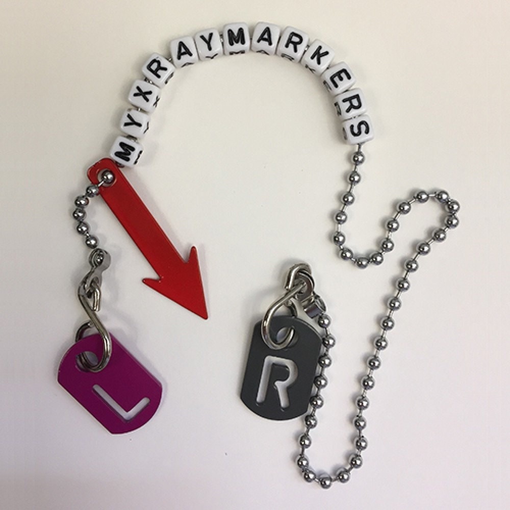 X-ray Anatomical Tablet Markers, Choice of 6 Colours With 12" Chain ...