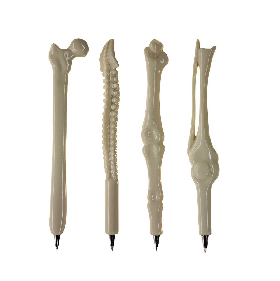 Pack of 5 Anatomical Bone Pens - Black Ink - Etsy UK