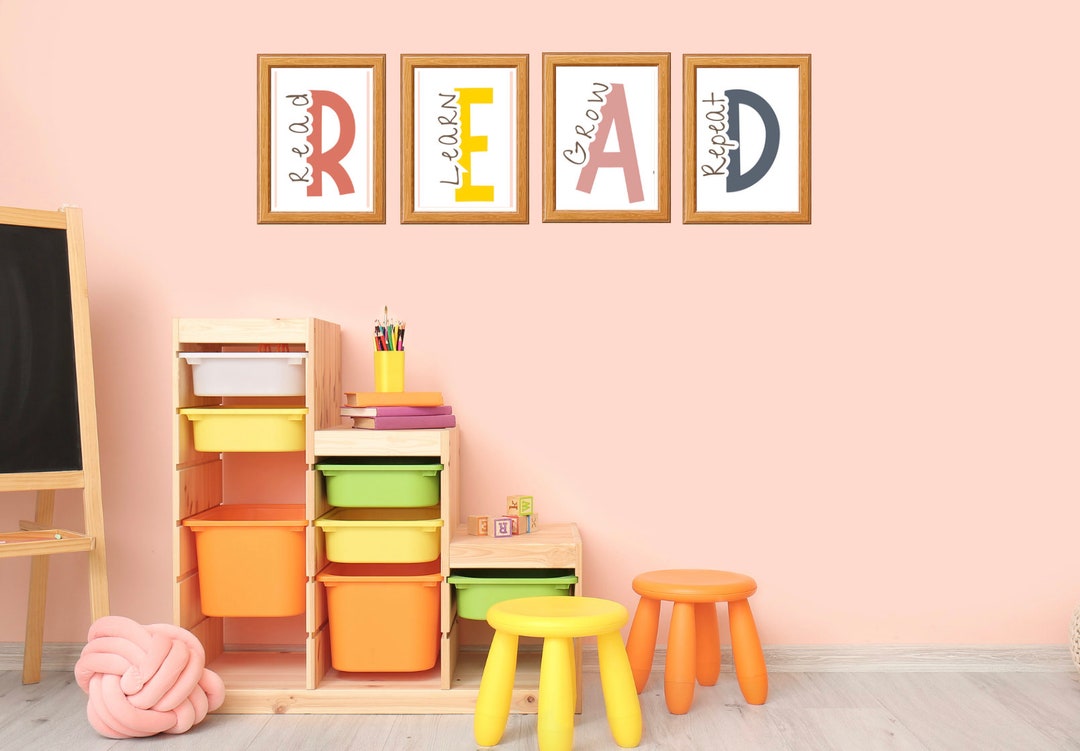 Read Sign for Kids Playroom | Classroom Wall Art | Playroom Wall Decor ...