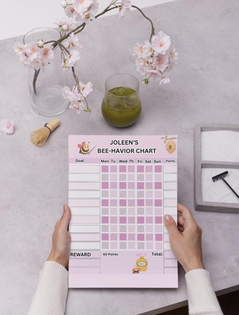Bee-havior Chart Behavior Chart for Kids Printable Daily Behavior Chart ...