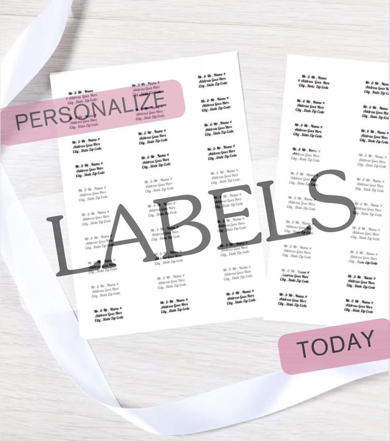 Customizable Label Template Printable Labels for Organizing ...