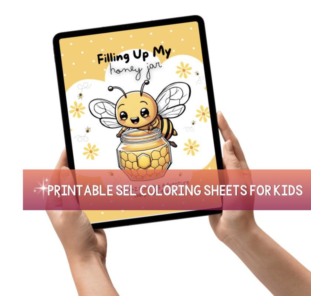 Bee Coloring Ebook: Printable Activity Pages for Growth Mindset ...