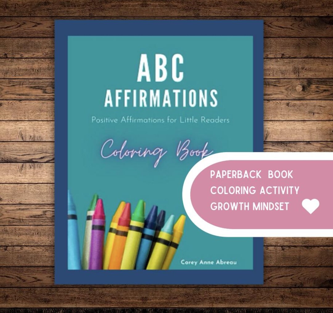 ABC Affirmations Coloring Book for Kids: Positive Alphabet Learning - Etsy
