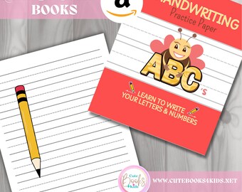 Kids Handwriting Practice Pages: ABC & 123 Learning, 120 Printable ...