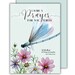 Elegant Dragonfly & Floral Digital Prayer Card | Religious Greeting ...