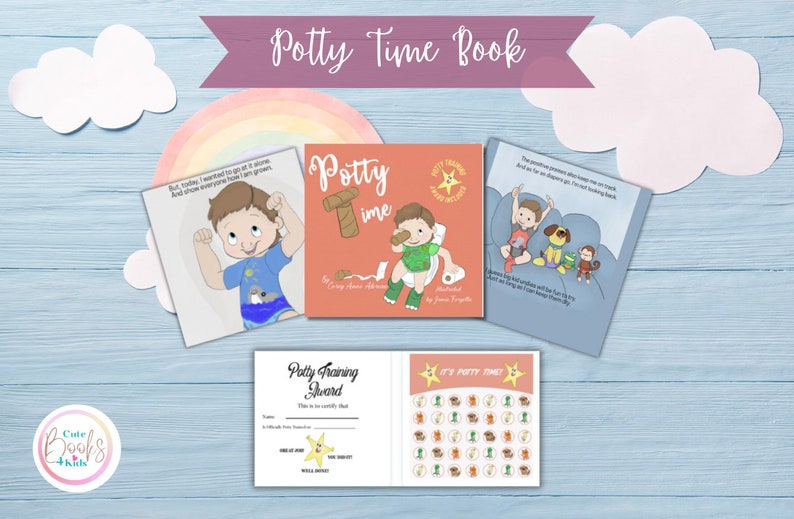 Fun Learning Kids Books Bundle Digital Printable Interactive Potty ...