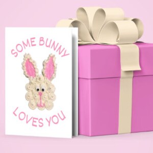 Adorable East Card Some Bunny Loves You Easter Card Digital & Printable ...