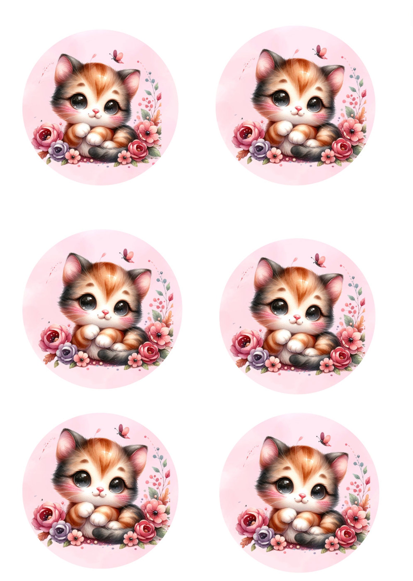 Invitation | Customizable Cat Themed Invitation | Label Template | Kids ...