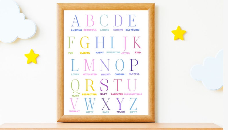 ABC Positive Affirmations Digital Download - Etsy