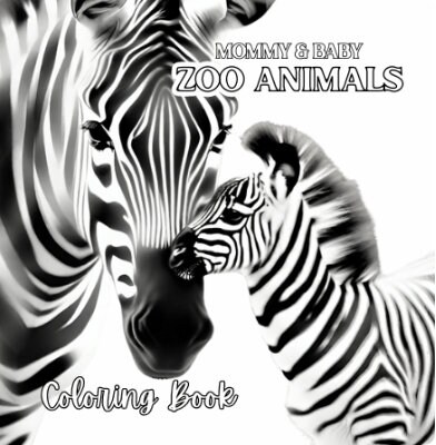 Zoo Coloring Book for Kids, Zoo Animals Coloring Pages, Zoo Themed ...