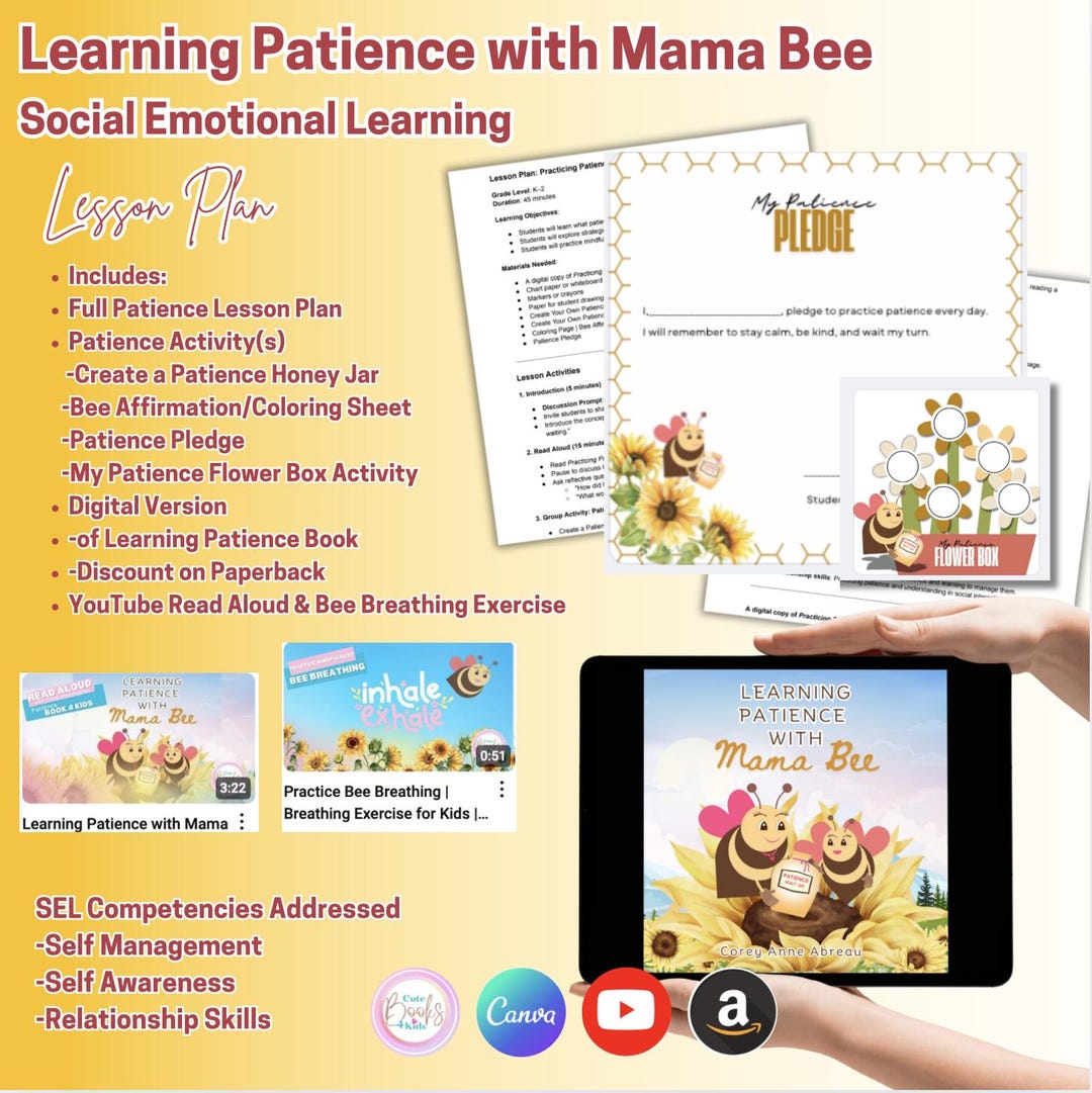 Lesson Plan Patience, Mindfulness, Social Emotional Learning Lesson ...