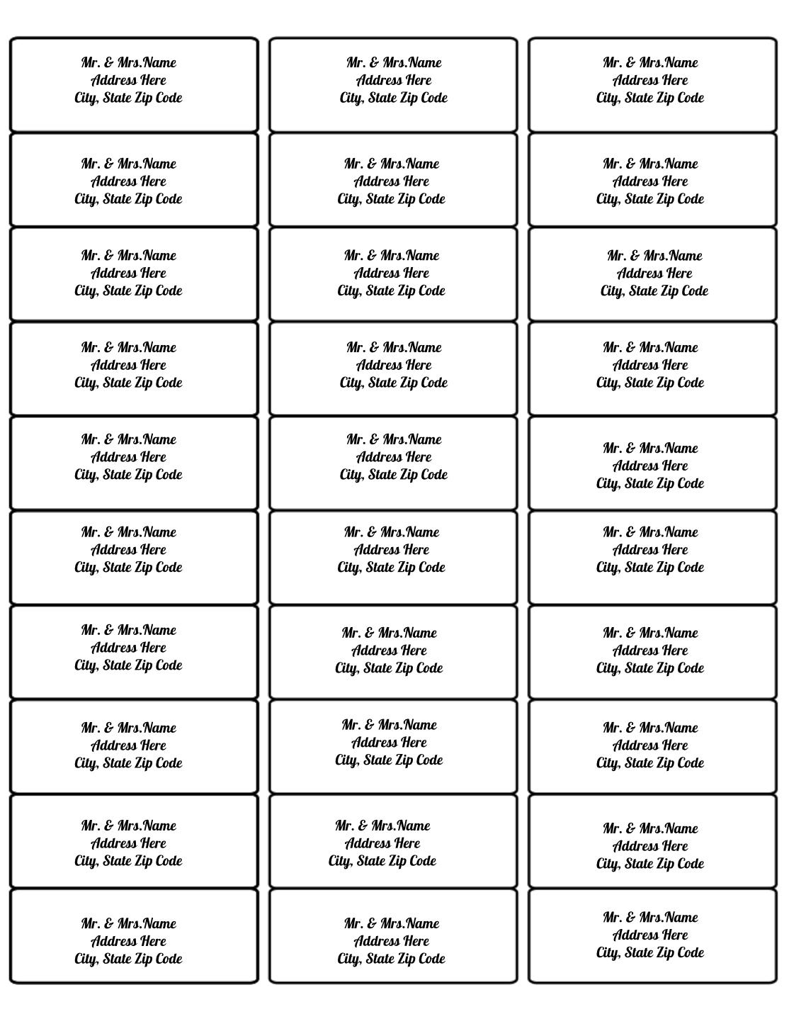 Customizable Black Border Label Template | Organize & Decorate in Style ...