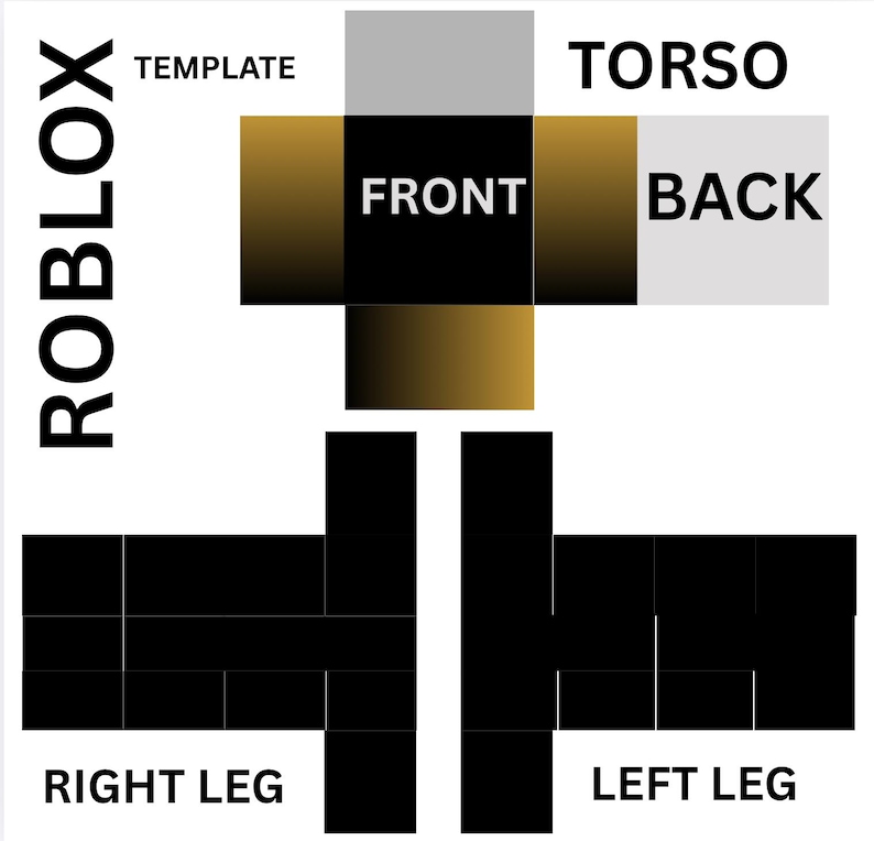 Custom Roblox Shirt Template for Kids | Easy Editable Design (instant ...
