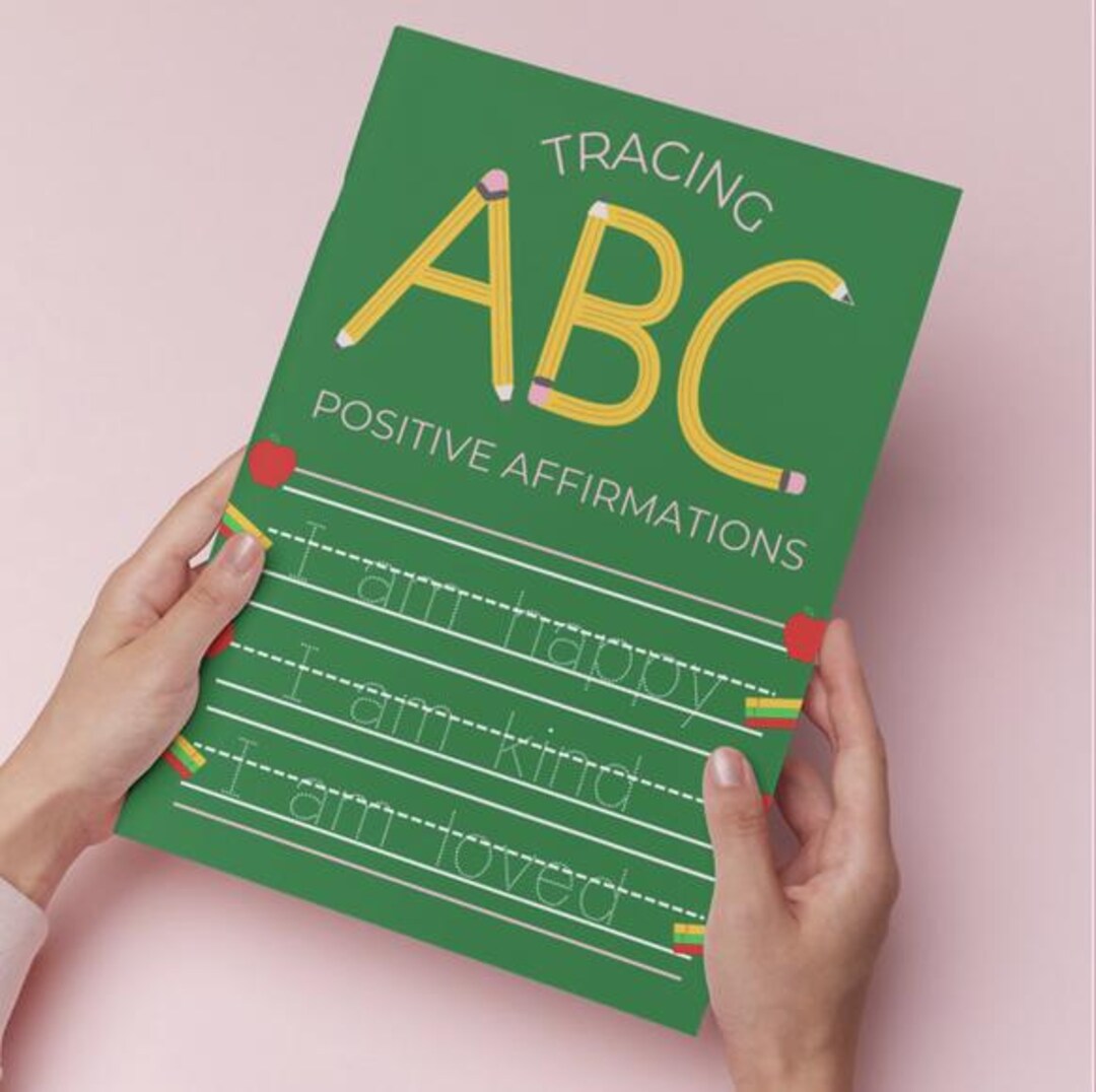 ABC Positive Affirmations Printable Tracing Workbook Printable Activity ...