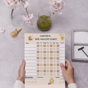 Bee-havior Chart Behavior Chart for Kids Printable Daily Behavior Chart ...