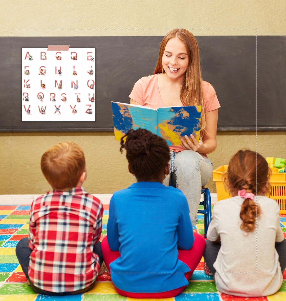 Educational Alphabet Chart PDF for Homeschool Classroom Decor ...