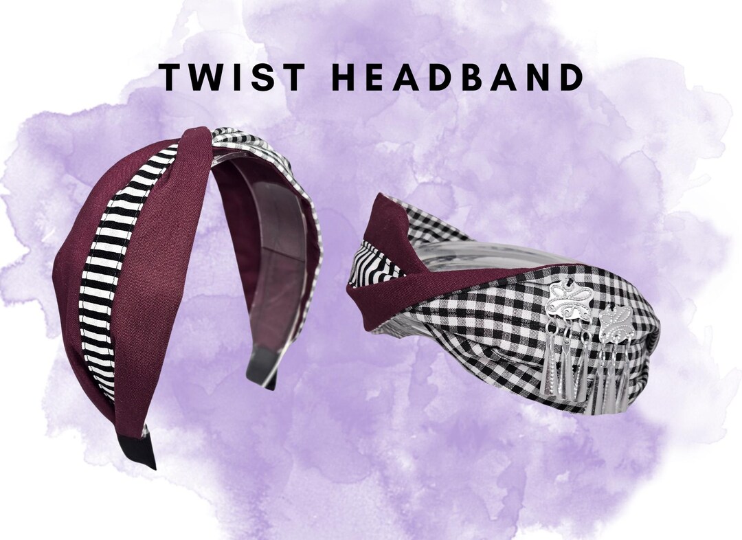 Hmong Headband Two Tone Purple Siv Ceeb Dangle Twist - Etsy