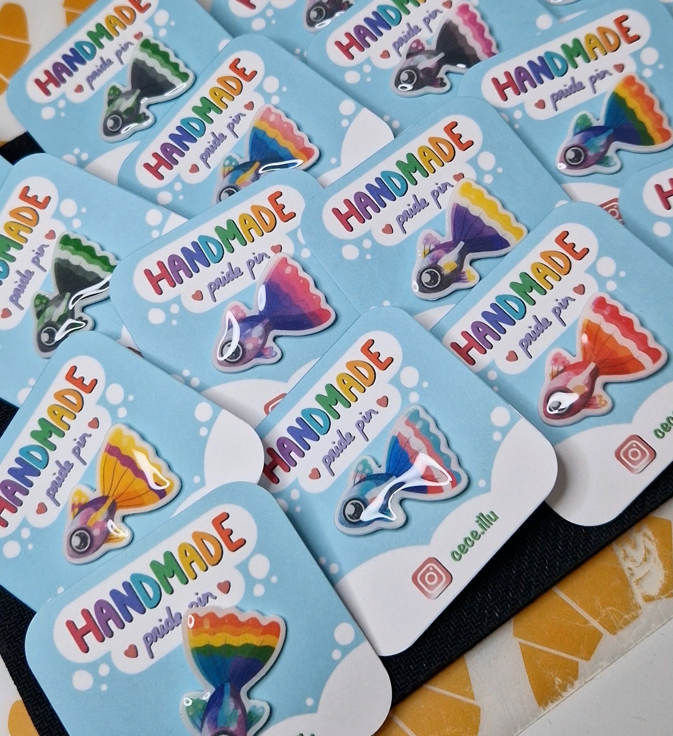 Pride Flags Fish Pins LGBT - Etsy