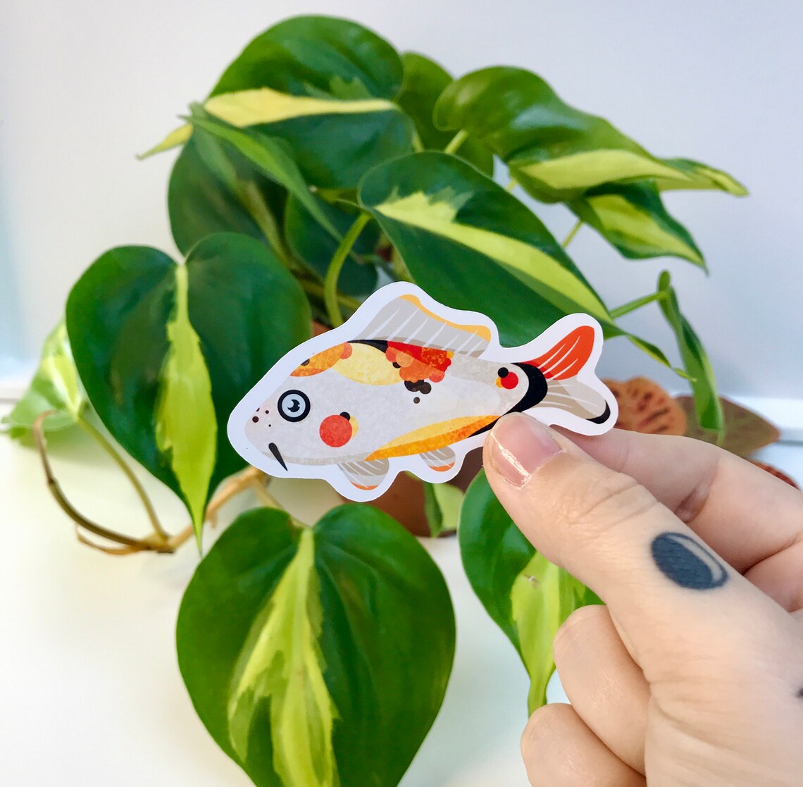 Shiny Vinyl Sticker Koï Fish Animal Crossing - Etsy