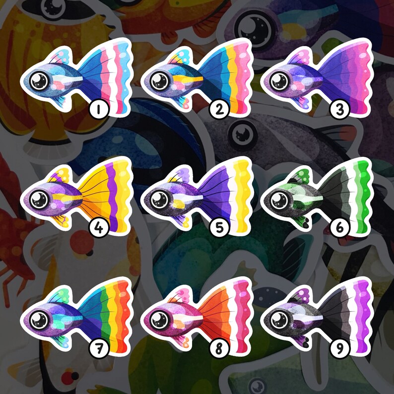 Pride Flags Fish Pins LGBT - Etsy