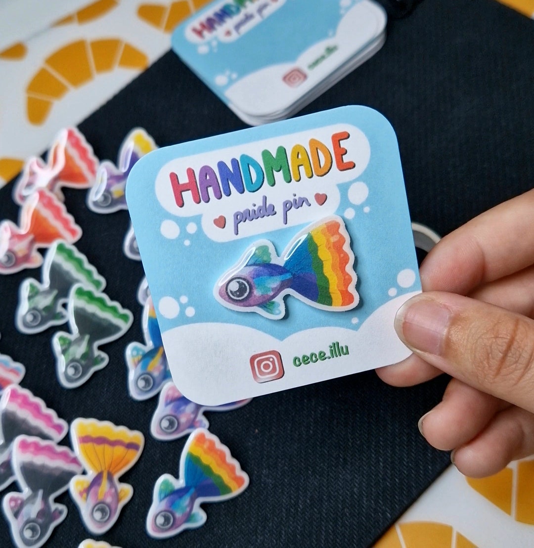 Pride Flags Fish Pins LGBT - Etsy