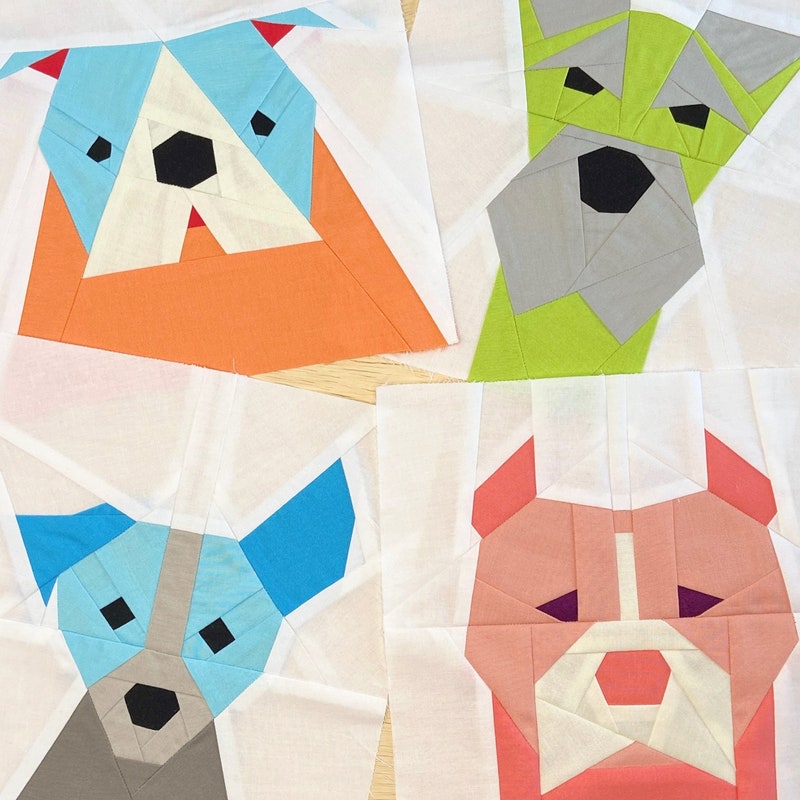 Paper Pieced Dog - Etsy