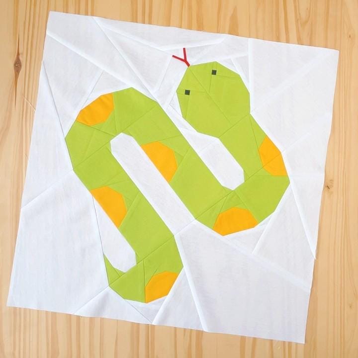 Snake Quilt Block Pattern | Garden Quilt Pattern | Digital PDF Download ...