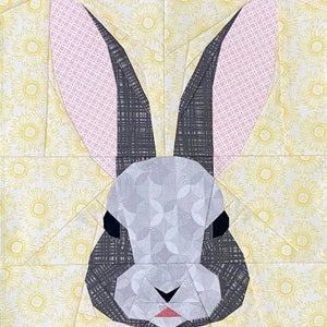 BUNNY Quilt Pattern | PDF Download | Paper Piecing | Spring | Garden ...