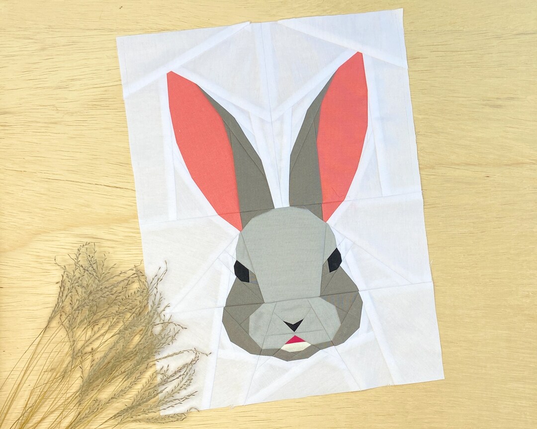 BUNNY Quilt Pattern | PDF Download | Paper Piecing | Spring | Garden ...