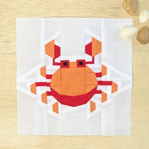 Crab Quilt Pattern | Beach Quilt Pattern | Digital PDF Download | 12 ...