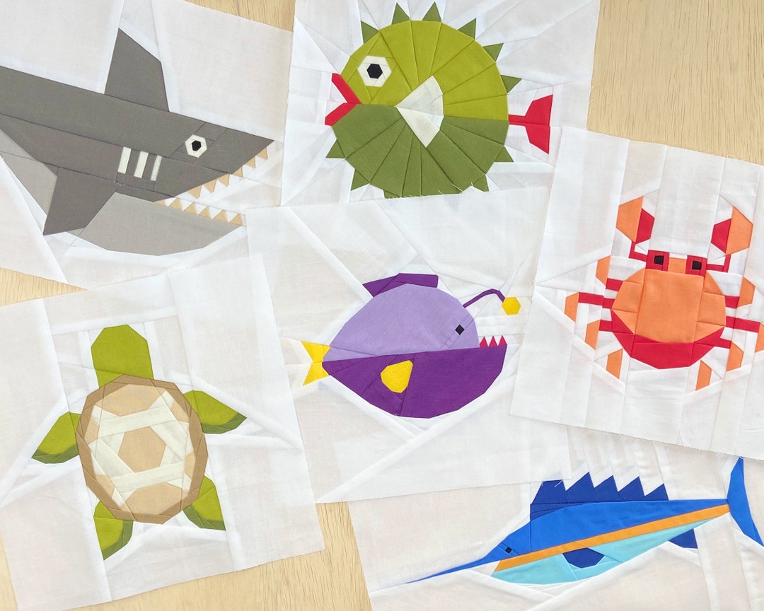 Under the Sea Quilt Patterns | Fish Quilt Pattern | PDF Digital ...
