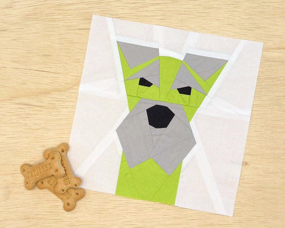 Schnauzer Quilt Pattern Dog Quilt Pattern PDF Digital Download 12 Inch ...