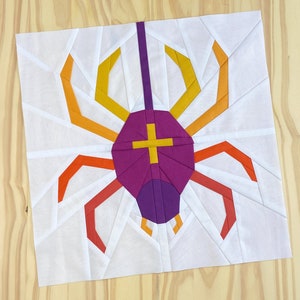 Spider and Spider Web Quilt Patterns | Halloween Quilt Pattern | PDF ...