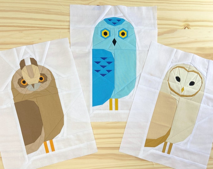 Owls Quilt Patterns Fall Quilt Pattern PDF Digital Download Foundation ...