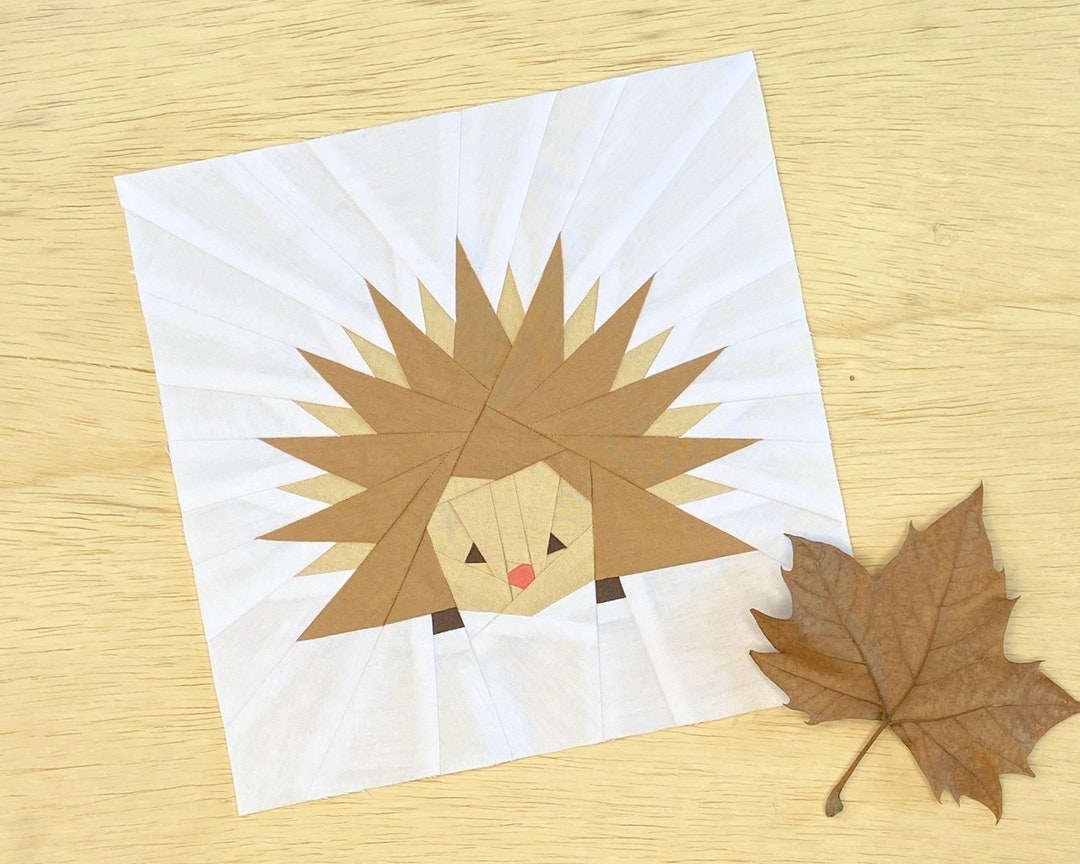 Hedgehog Quilt Pattern Fall Quilt Pattern PDF Digital Download 12 Inch ...