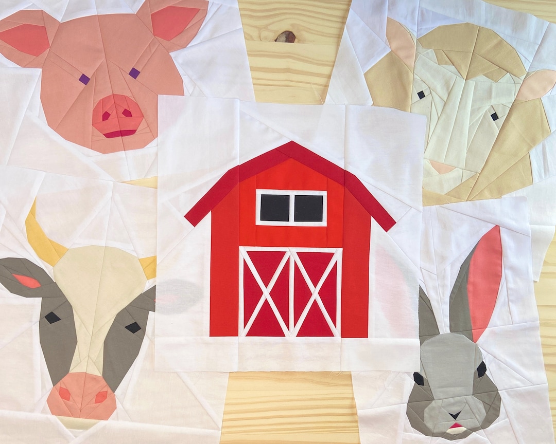 Farm Quilt Patterns | PDF Digital Download | Foundation Paper Piecing ...