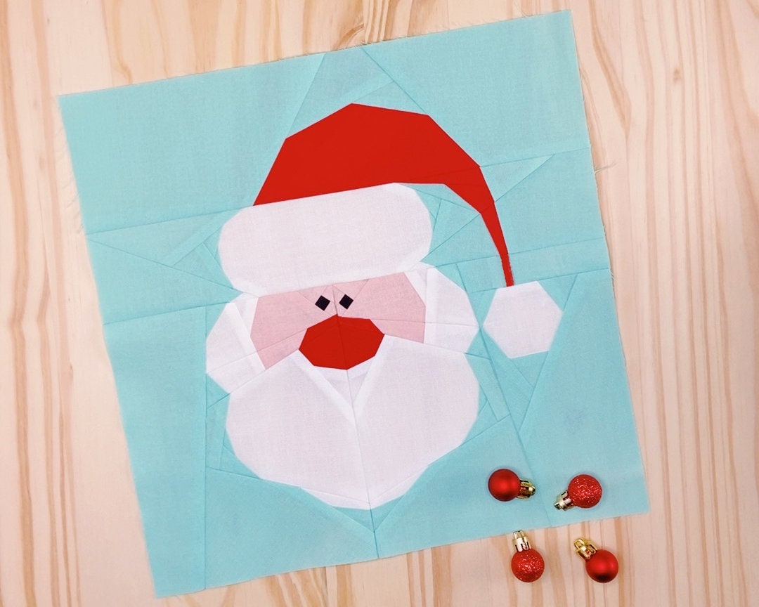 SANTA CLAUS Quilt Pattern PDF Download Paper Piecing - Etsy